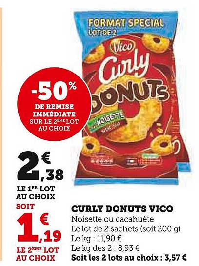 Promo Curly Donuts Vico chez Super U - iCatalogue.fr
