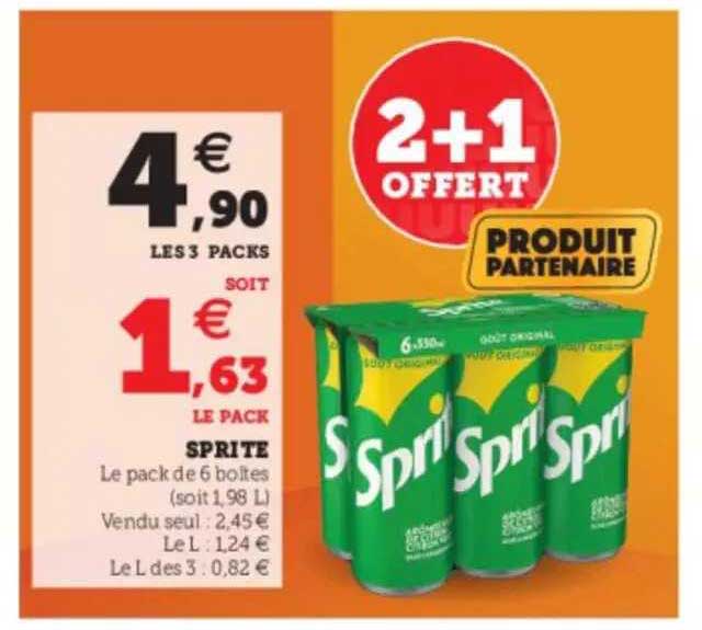Promo Sprite chez Hyper U - iCatalogue.fr