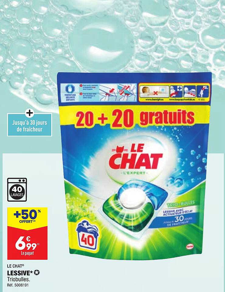 Promo Lessive Le Chat chez Aldi - iCatalogue.fr