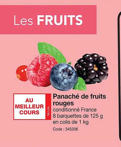Promo Panaché De Fruits Rouges chez Promocash - iCatalogue.fr