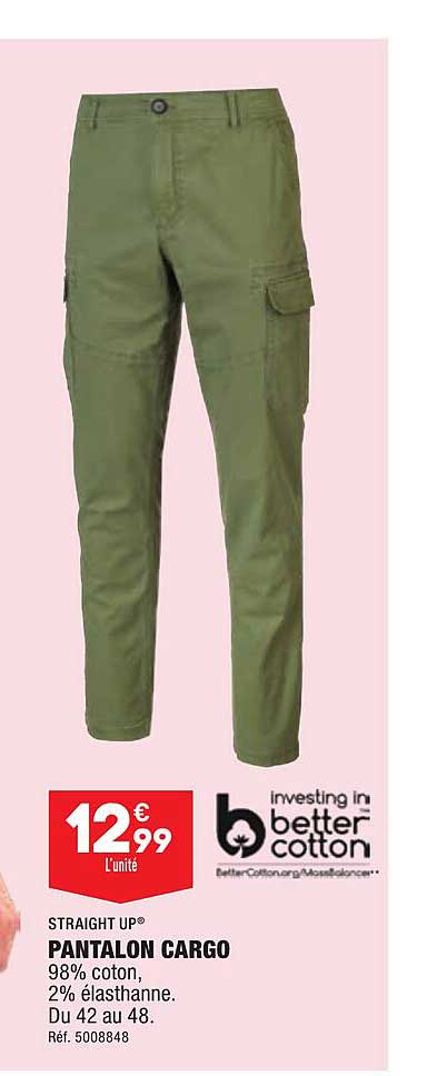 Promo Pantalon Cargo Straight Up chez Aldi - iCatalogue.fr