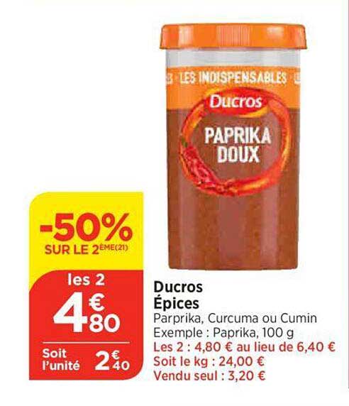 Promo Ducros épices chez Atac - iCatalogue.fr