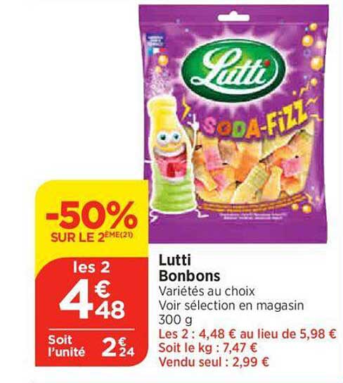 Promo Lutti Bonbons chez Atac - iCatalogue.fr