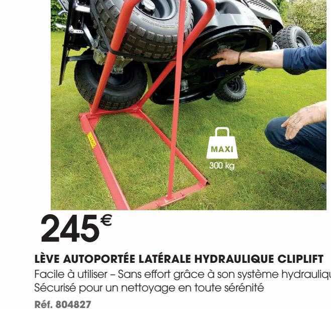 Promo Lève Autoportée Latérale Hydraulique Cliplift chez Brico Pro ...