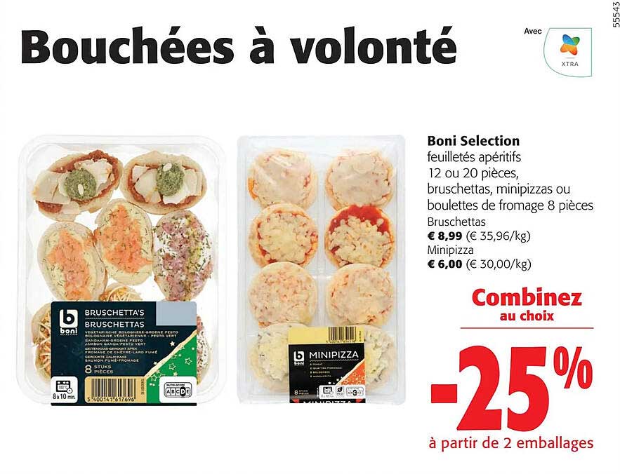 Promo Boni Selection Feuilletéts Apéritifs chez Colruyt - iCatalogue.fr
