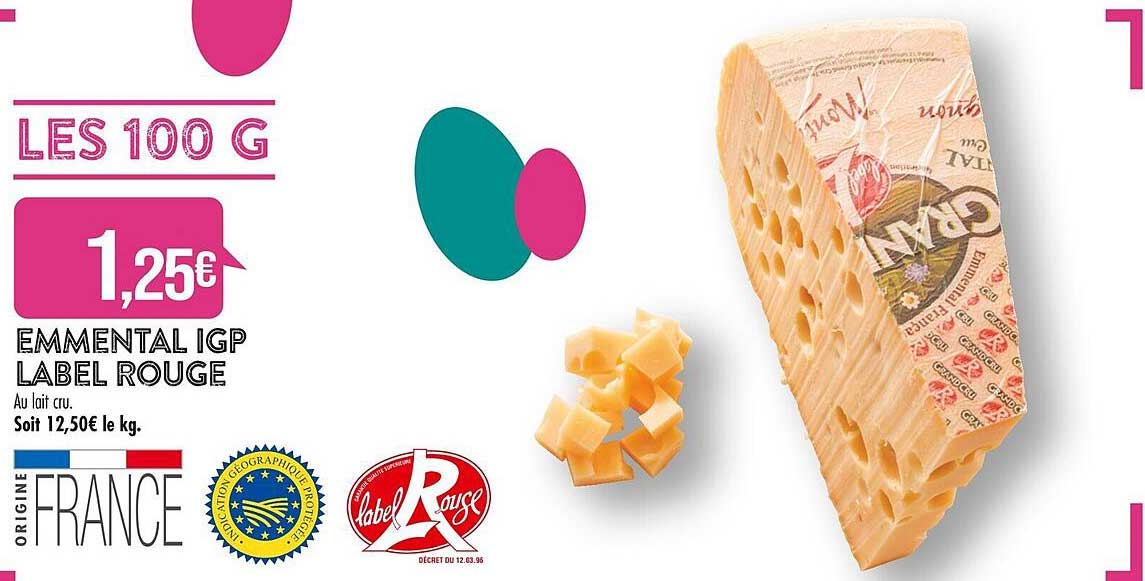 Promo Emmental Igp Label Rouge chez Match - iCatalogue.fr