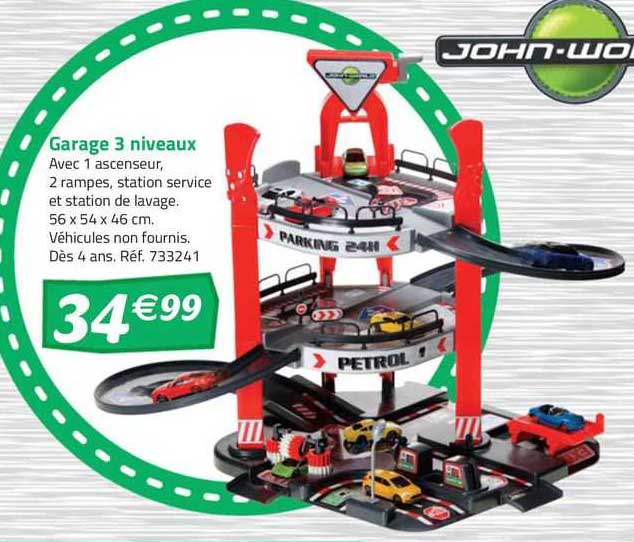 Promo Garage 3 Niveaux John-wo chez La Grande Récré - iCatalogue.fr
