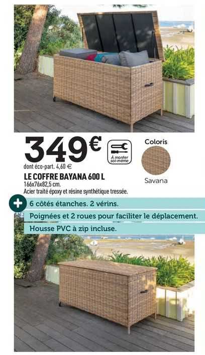 Promo Le Coffre Bayana 600 L chez Centrakor - iCatalogue.fr