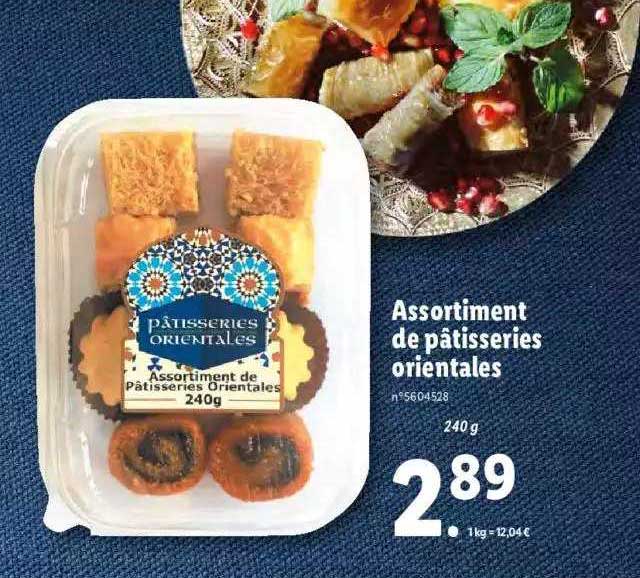 Promo Assortiment De Pâtisseries Orientales chez Lidl - iCatalogue.fr