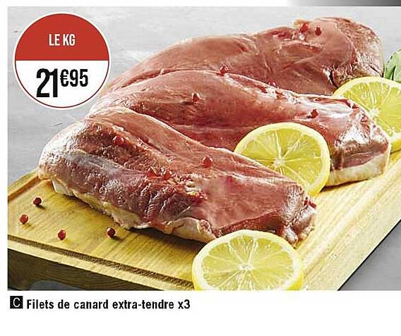Promo Filets De Canard Extra-tendre X 3 chez Casino Supermarchés ...