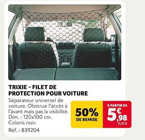 Promo Trixie - Filet De Protection Pour Voiture chez Animalis ...