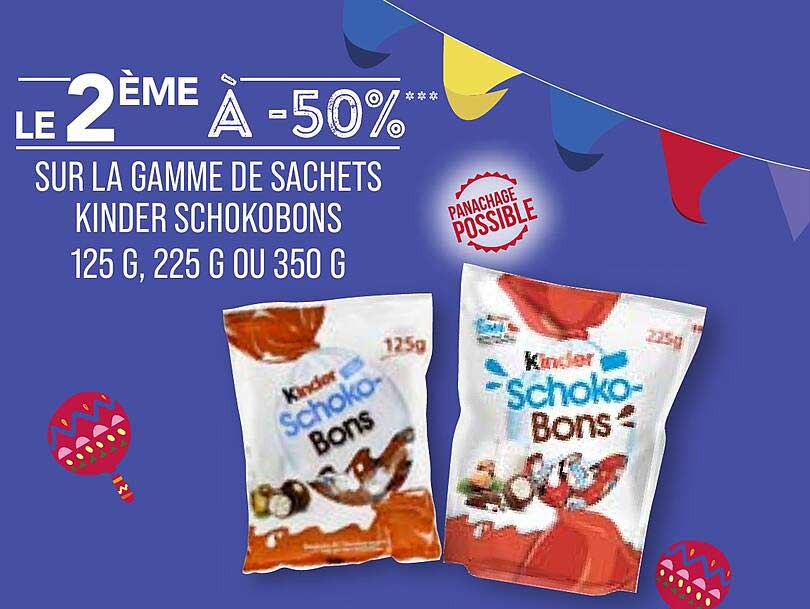 Promo La Gamme De Sachets Kinder Schokobons chez Match - iCatalogue.fr