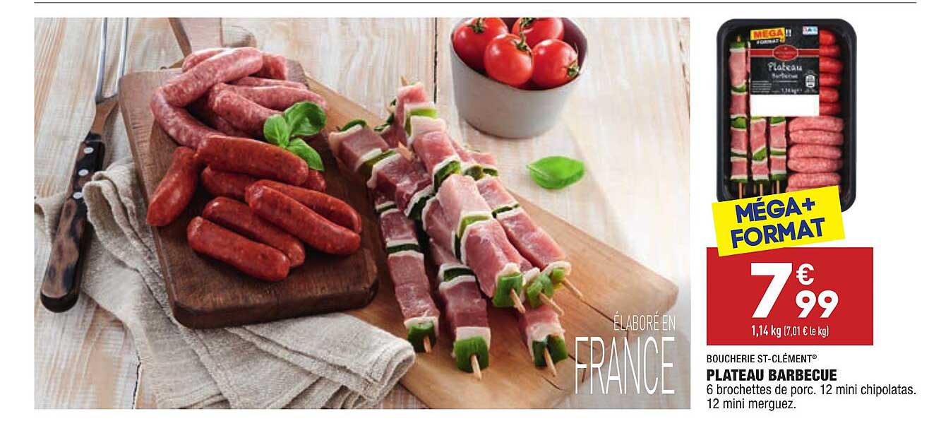Offre Plateau Barbecue Boucherie St-clément chez Aldi