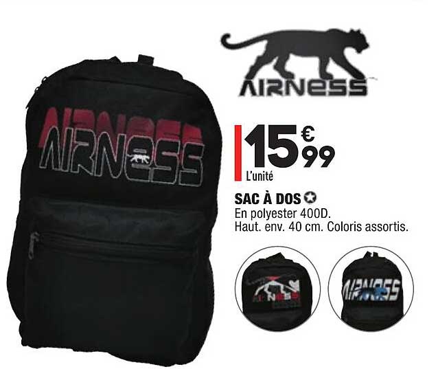 Promo Sac à Dos Airness chez Aldi - iCatalogue.fr