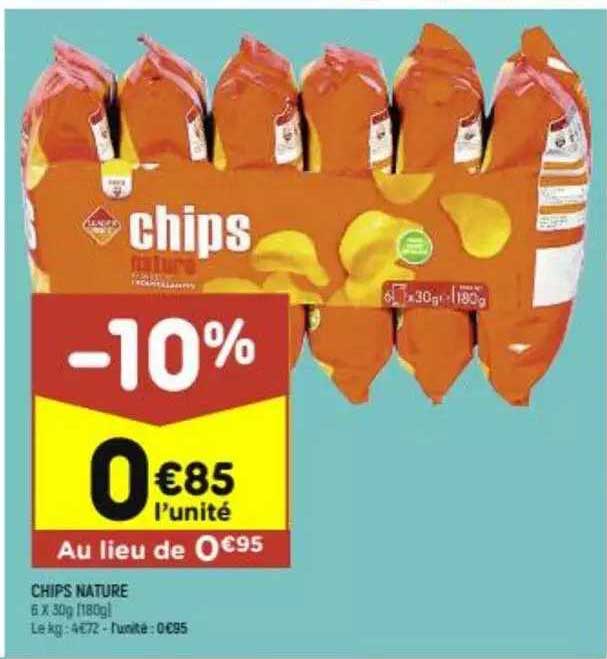 Promo Chips Nature chez Leader Price - iCatalogue.fr