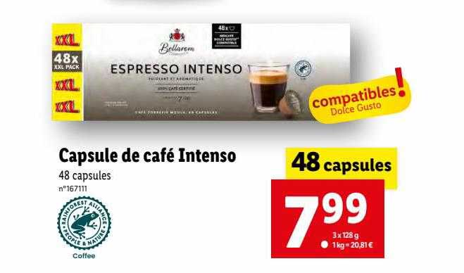 Promo Capsule De Café Intenso chez Lidl - iCatalogue.fr