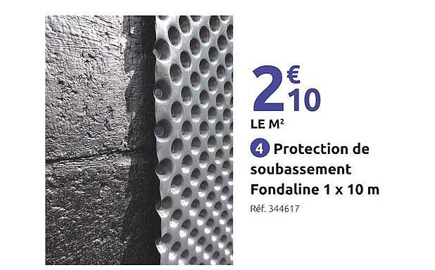 Promo Protection De Soubassement Fondaline 1 X 10m chez Mr Bricolage ...