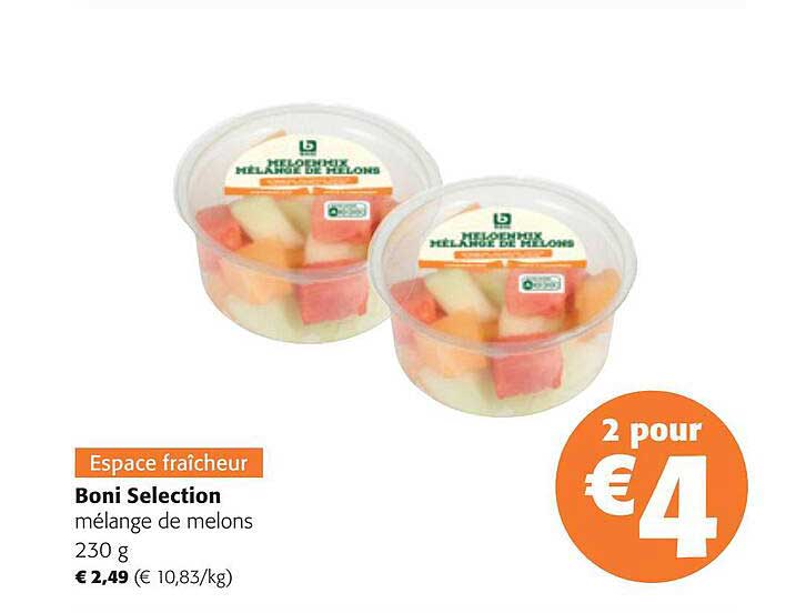 Promo Boni Sélection Mélange De Melons chez Colruyt - iCatalogue.fr