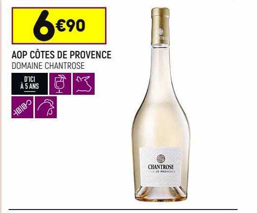 Promo Aop Côtes De Provence Domaine Chantrose chez Leader Price ...
