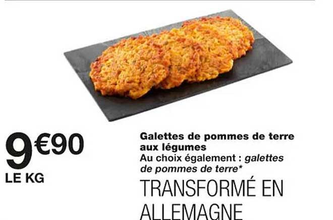 Promo Galettes De Pommes De Terre Aux Légumes chez Monoprix - iCatalogue.fr