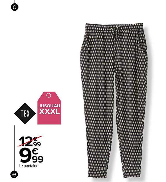 Promo Le Pantalon Tex chez Carrefour - iCatalogue.fr