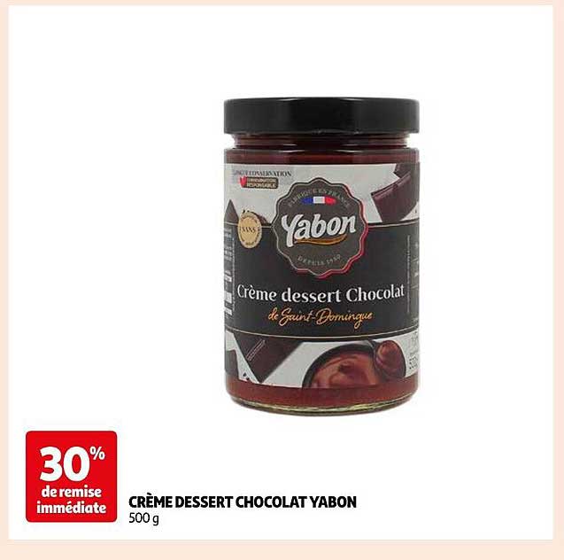 Promo Crème Dessert Chocolat Yabon chez Auchan - iCatalogue.fr