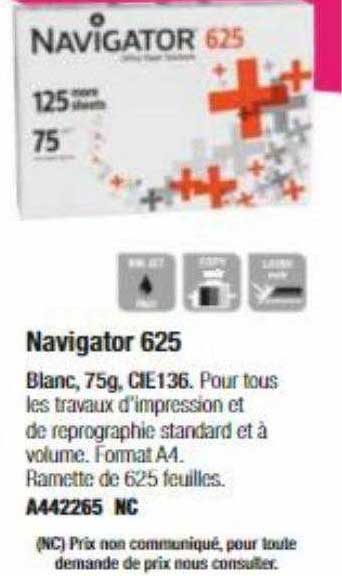 Promo Navigator 625 chez Calipage - iCatalogue.fr