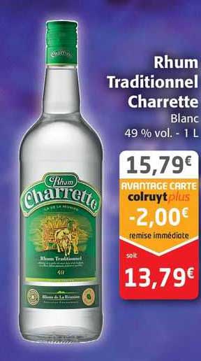 Promo Rhum Traditionnel Charrette chez Colruyt - iCatalogue.fr