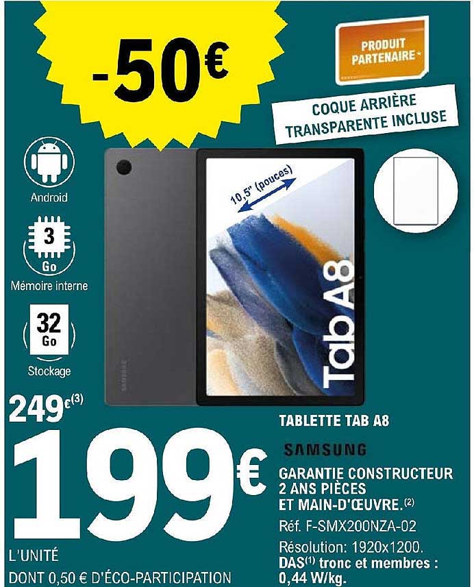 Tablette Samsung Leclerc Promo