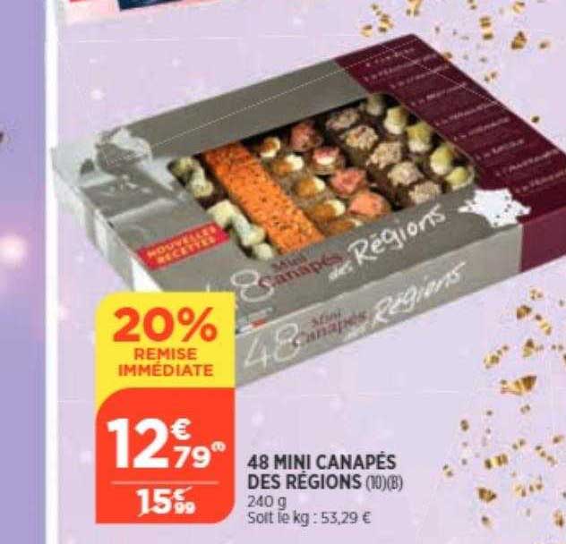 Promo 48 Mini Canapés Des Régions chez Bi1 - iCatalogue.fr