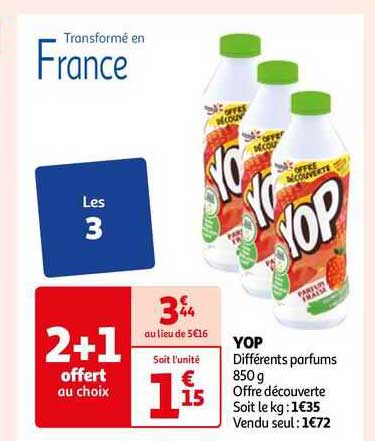 Promo Yop chez Auchan - iCatalogue.fr