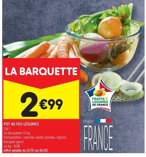 Promo Pot Au Feu Légumes chez Leader Price - iCatalogue.fr