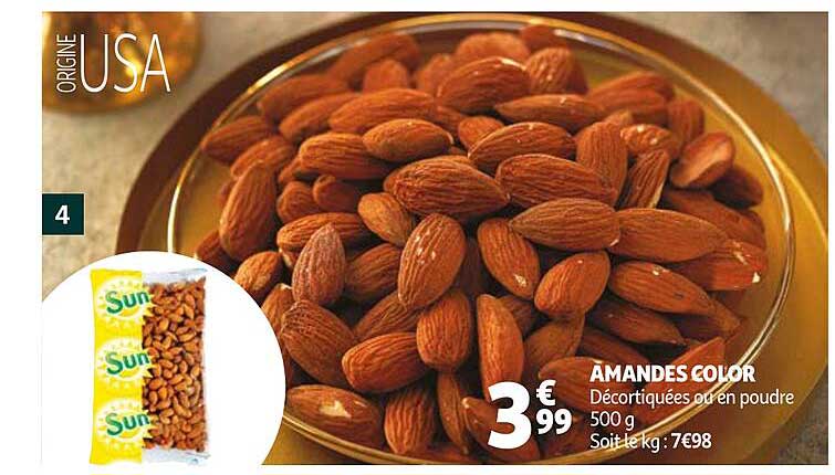 Promo Amandes Color chez Auchan - iCatalogue.fr