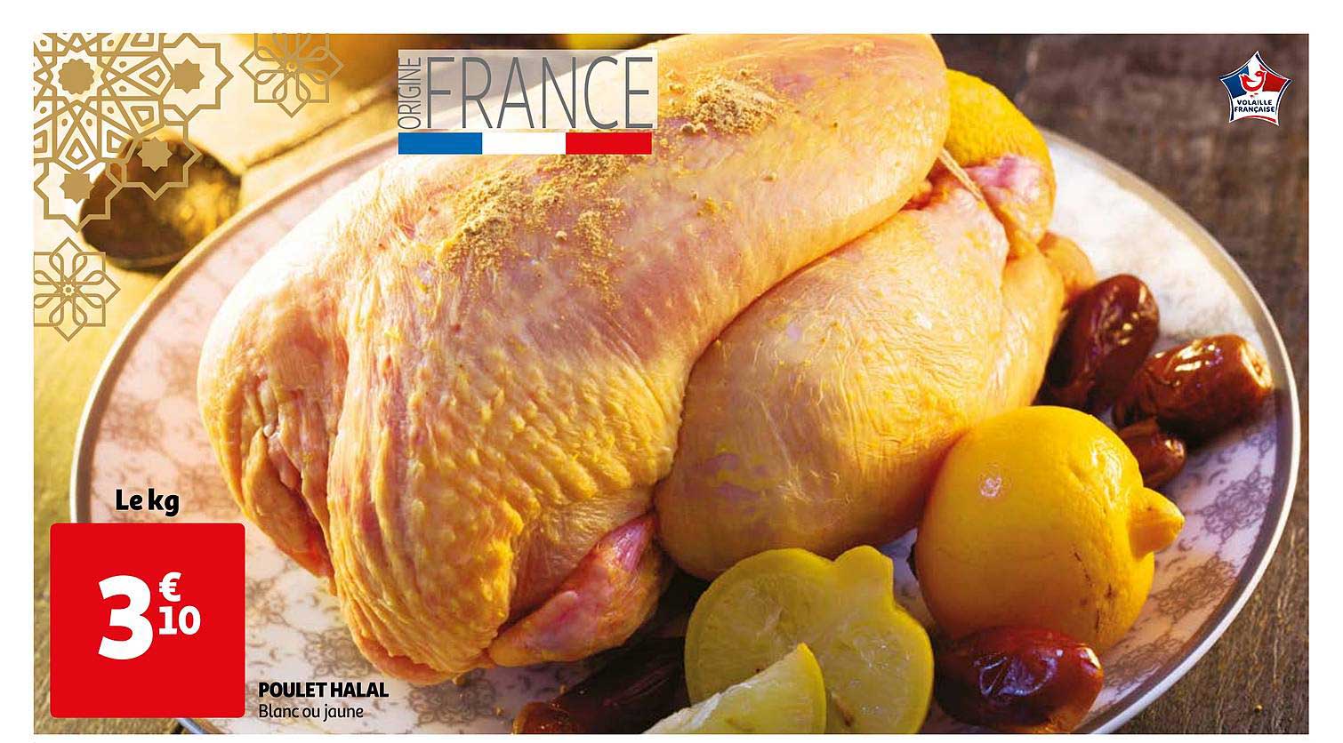 Promo Poulet Halal chez Auchan - iCatalogue.fr