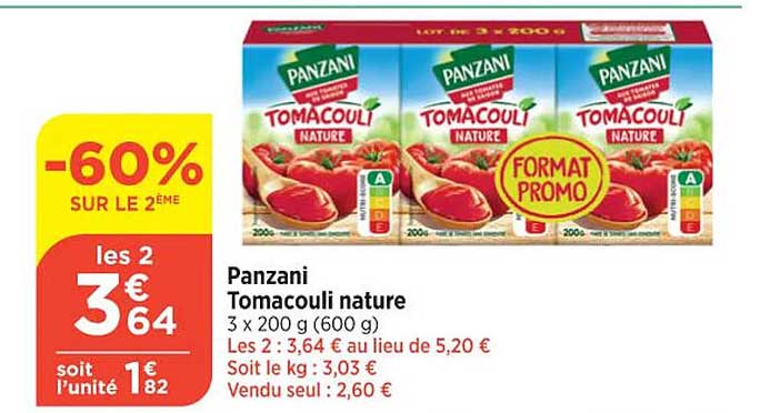 Promo Panzani Tomacouli Nature chez Maximarché - iCatalogue.fr