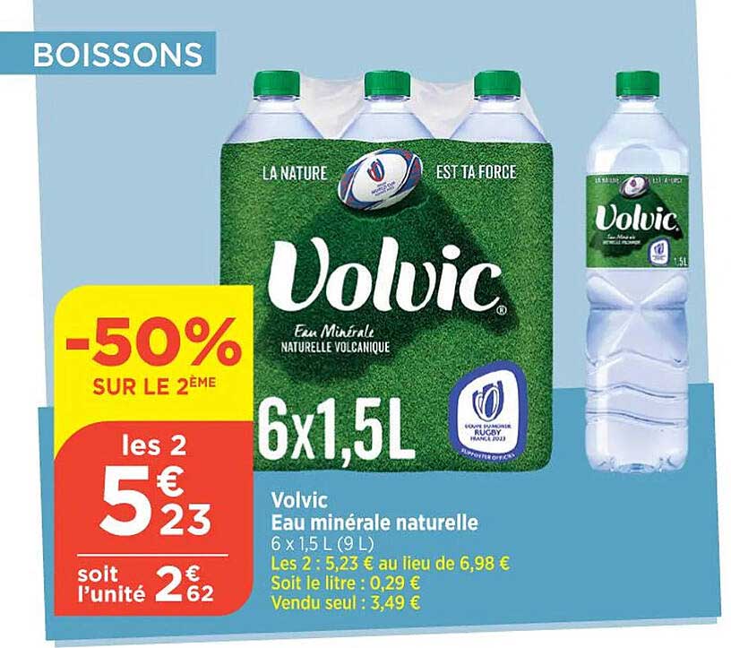 Promo Volvic Eau Minérale Naturelle chez Bi1 - iCatalogue.fr
