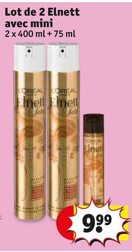 Promo Lot De 2 Elnett Avec Mini chez Kruidvat - iCatalogue.fr