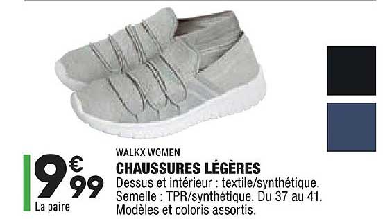 Promo Chaussures Légères Walkx Women chez Aldi - iCatalogue.fr