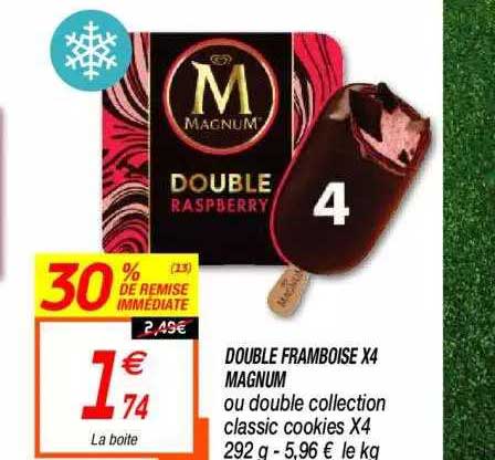 Promo Double Framboise X4 Magnum chez Netto - iCatalogue.fr