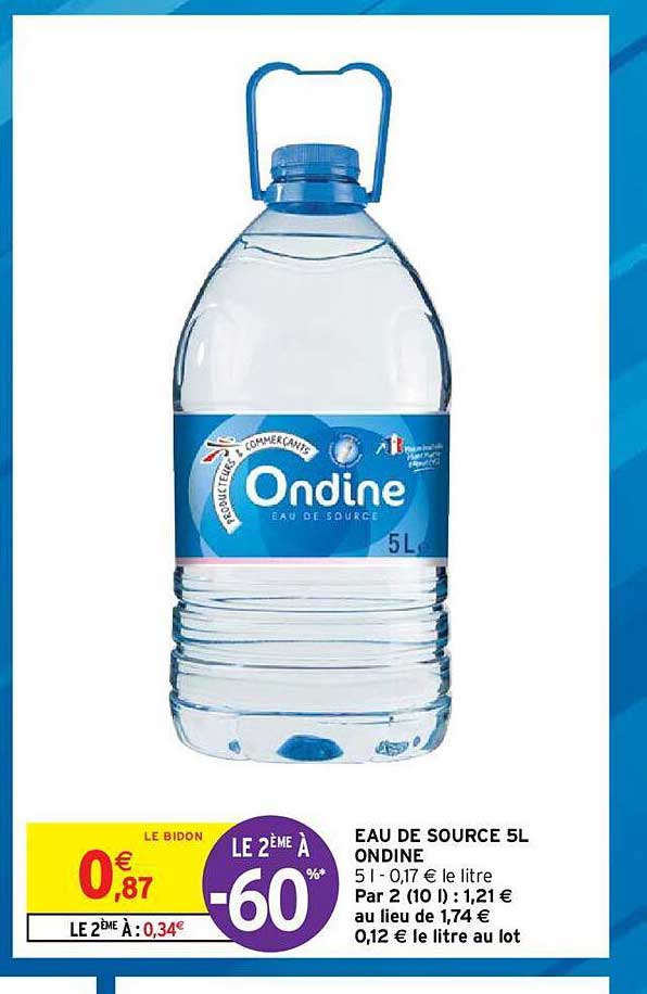 Promo Eau De Source 5l Ondine chez Intermarché Hyper - iCatalogue.fr