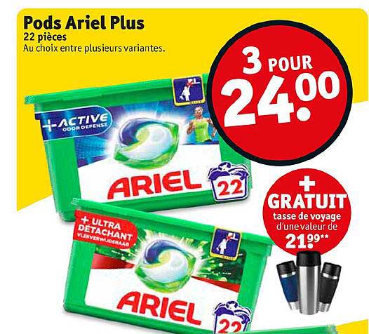 Promo Pods Ariel Plus chez Kruidvat - iCatalogue.fr
