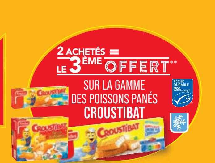 Promo La Gamme Des Poissons Panés Croustibat chez Match - iCatalogue.fr