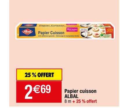 Promo Papier Cuisson Albal chez Migros France - iCatalogue.fr