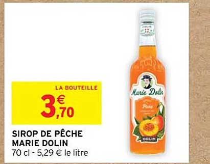 Promo Sirop De Pêche Marie Dolin chez Intermarché - iCatalogue.fr