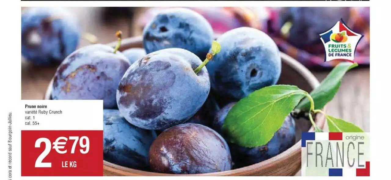 Promo Prune Noire Ruby Crunch chez Cora - iCatalogue.fr