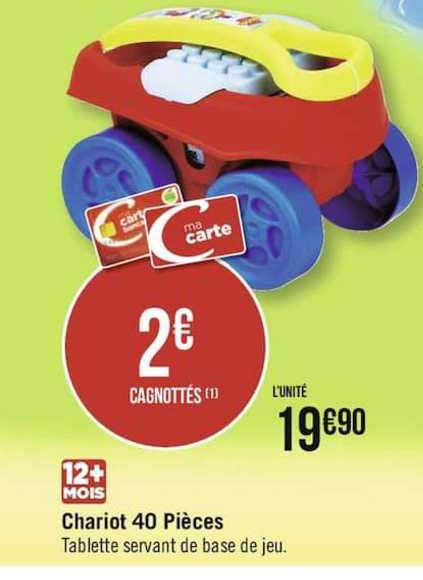 Promo Chariot 40 Pièces chez Géant Casino - iCatalogue.fr