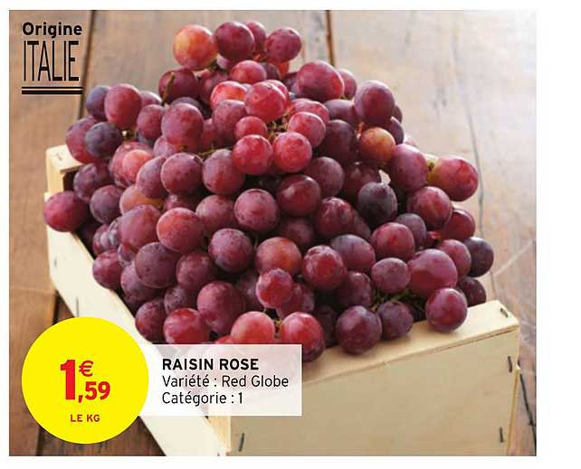 Offre Raisin Rose chez Intermarche Hyper