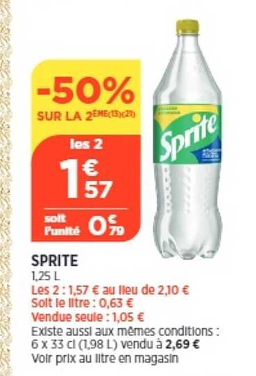 Promo Sprite chez Atac - iCatalogue.fr