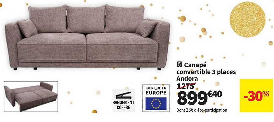 Canape Convertible Conforama 3 Places