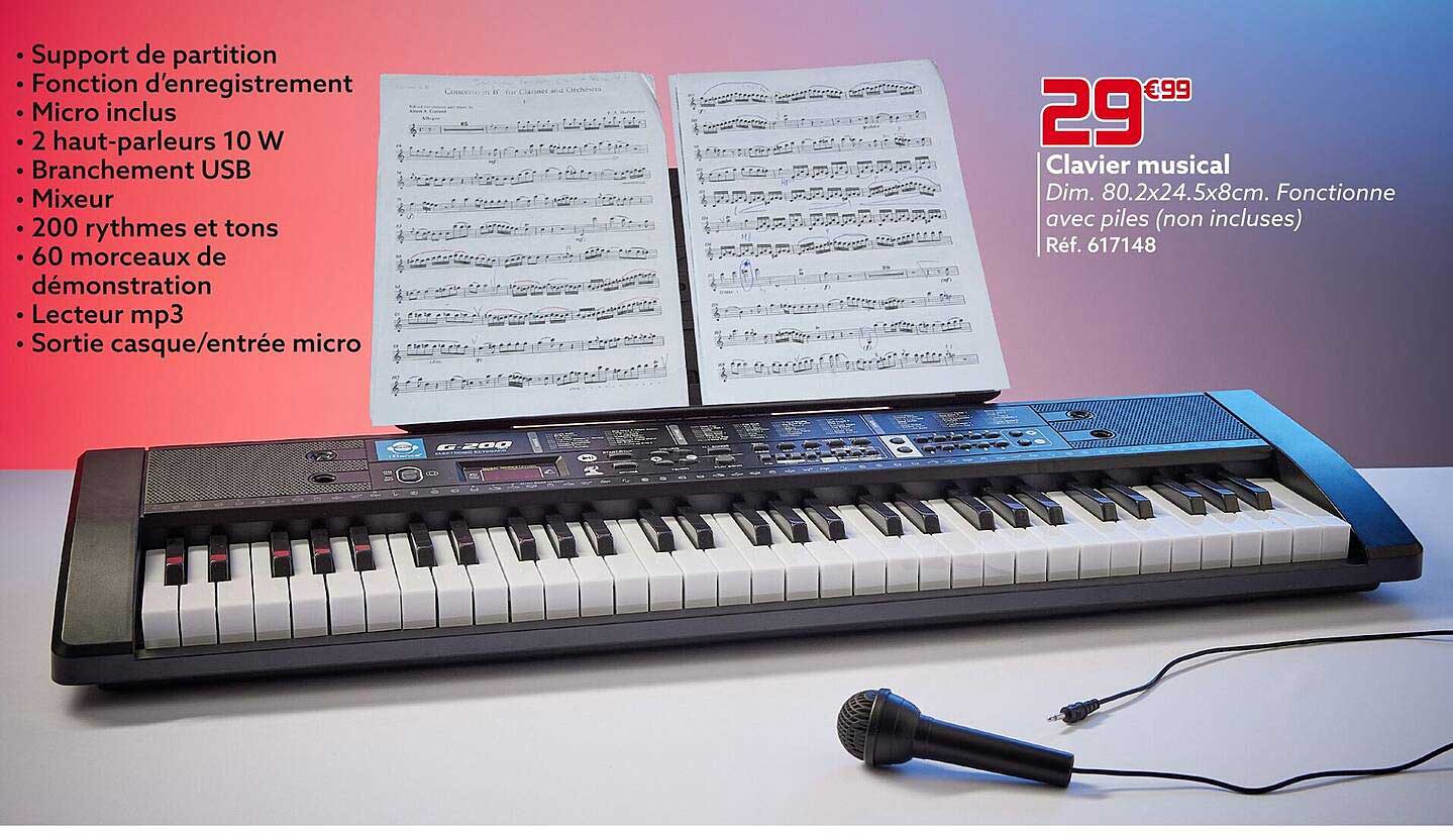 Promo Clavier Musical chez GiFi - iCatalogue.fr